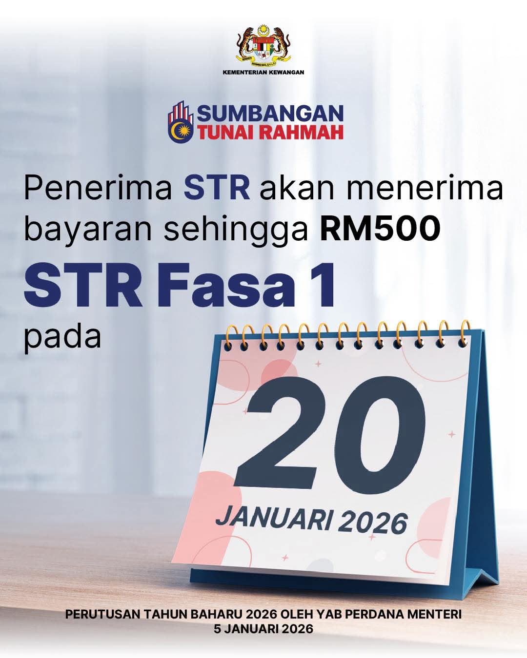 STR 2026 TERKINI : SEMAKAN BAYARAN BANTUAN FASA 1 - Sumber Rakyat